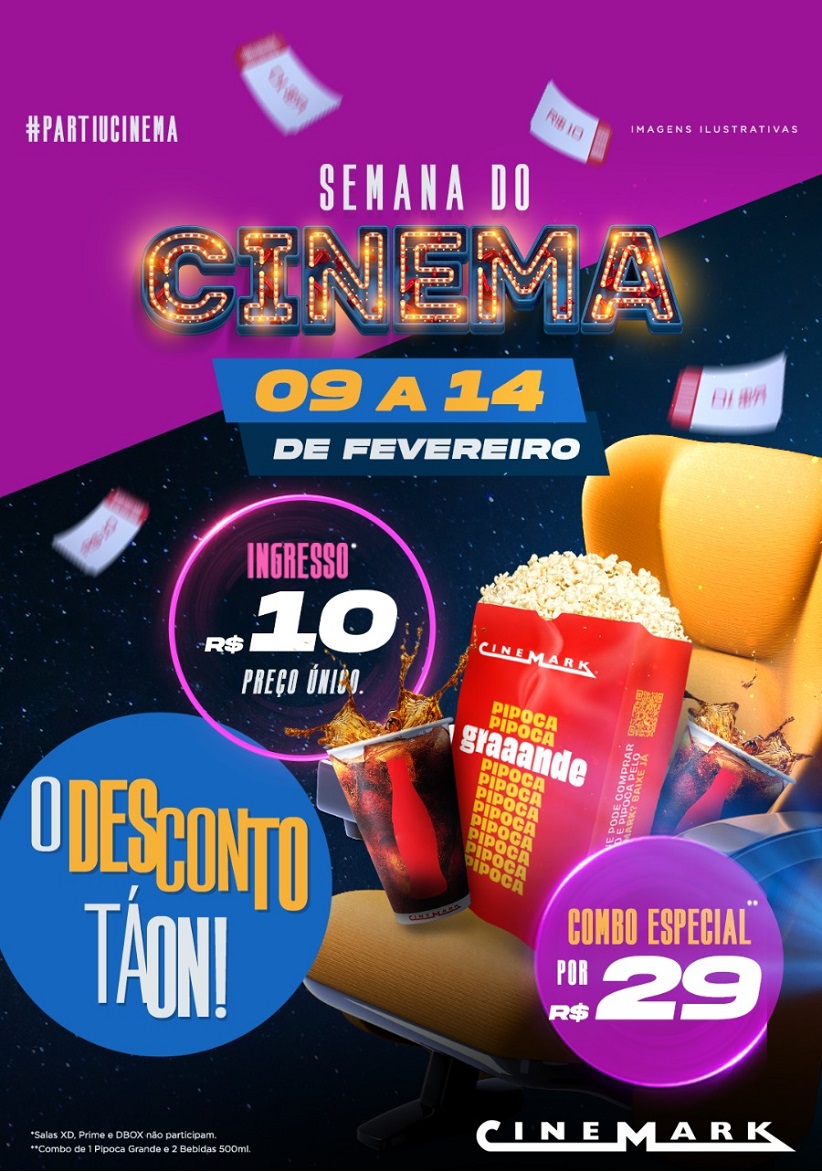 Semana do Cinema: Cinemark participa da segunda edição com ingressos a ... Semana do Cinema: Cinemark participa da segunda edição com ingressos a ...
